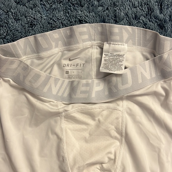 Nike | Pants | Mens Nike Pro White Compression Pants | Poshmark